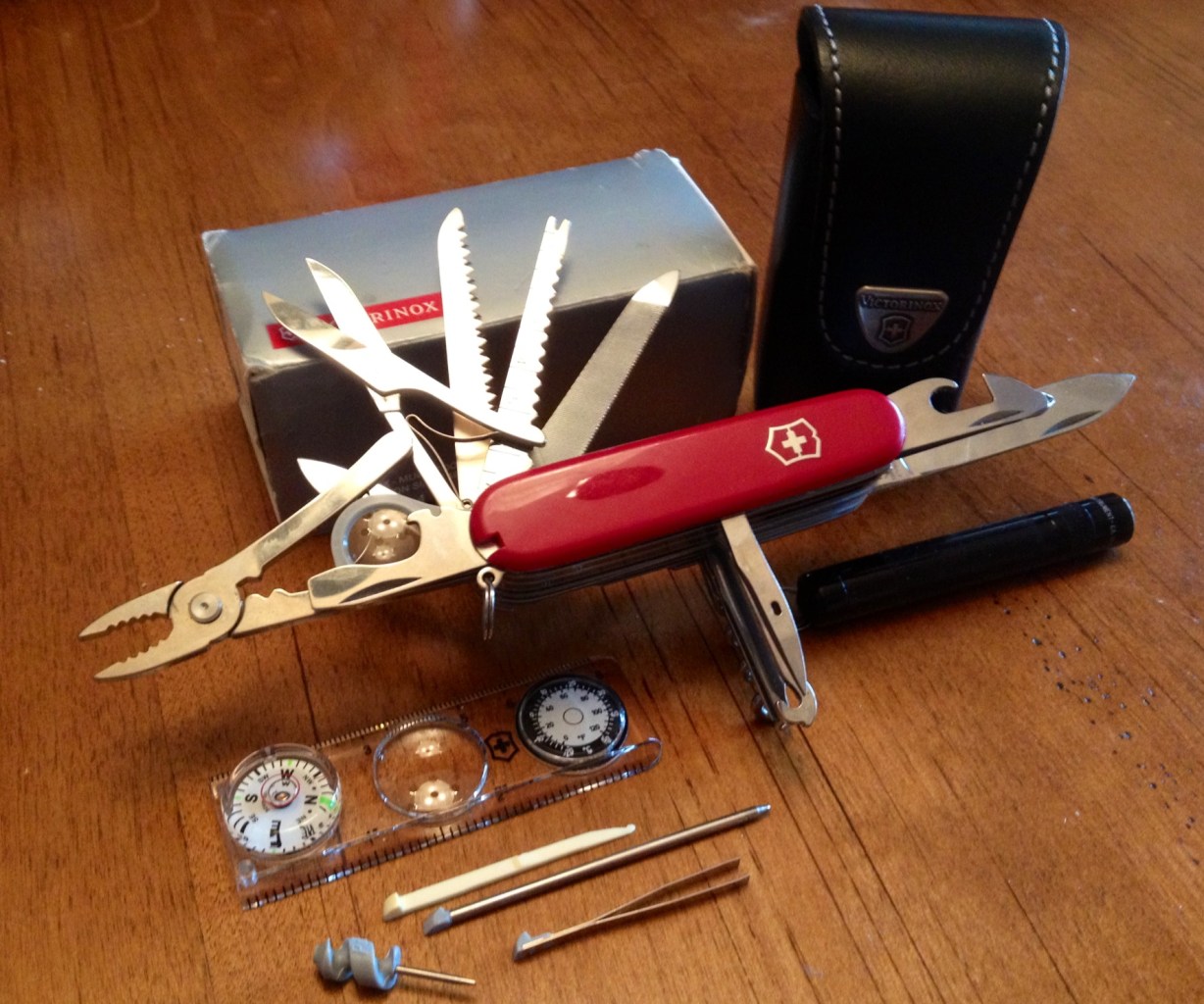 Rare Victorinox SwissChamp Swiss Army Knife Traveler’s Set | Survival ...